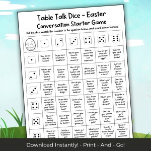 Easter Conversation Starters, Icebreaker Questions Team Building Games ...
