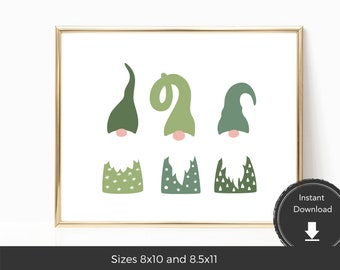 Rainbow St Patricks Day Wall Art Printable Decor Saint | Etsy