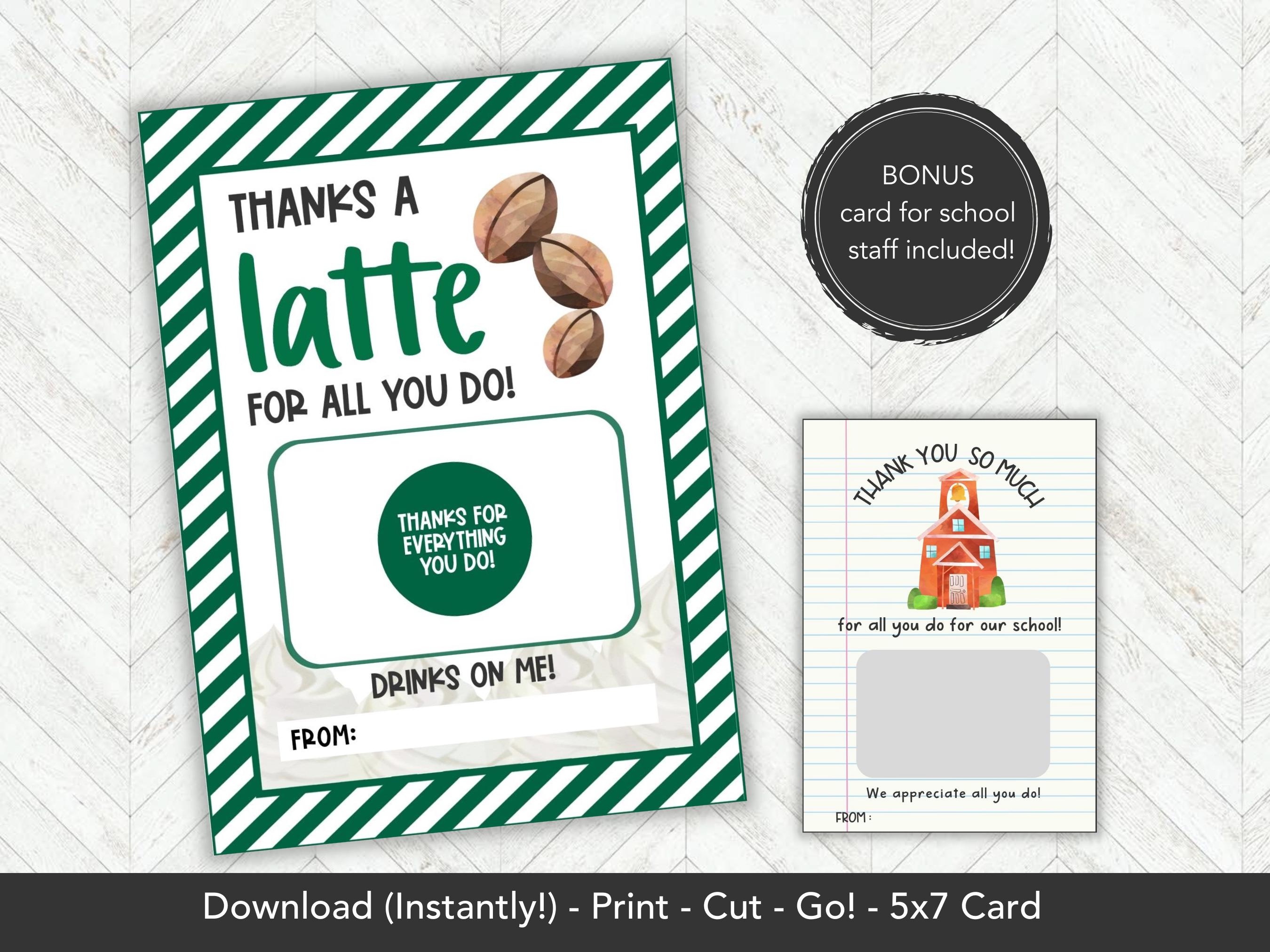 Printable Teacher Gift Card Holder, End of Year Teacher Gifts, Teacher ...