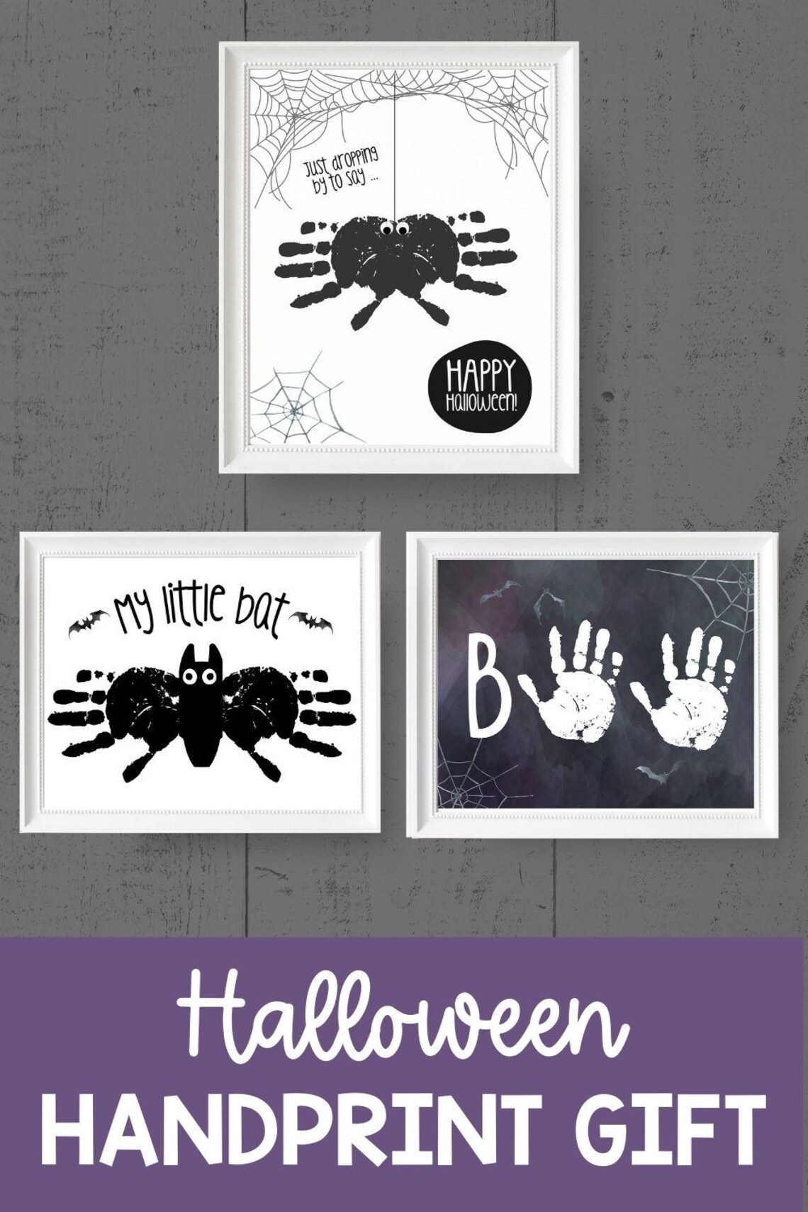 Spider Halloween Handprint Craft, DIY Craft for Kids Art, Halloween ...