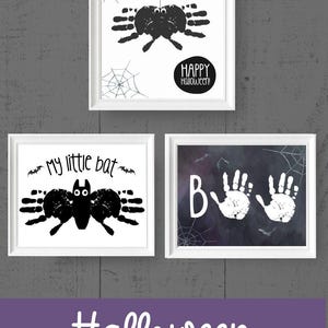 Spider Halloween Handprint Craft, DIY Craft for Kids Art, Halloween ...
