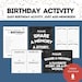 Printable Birthday Party Game, Share a Memory Activity, 90th Birthday ...
