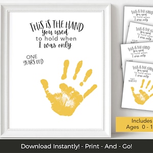 Handprint Art Memories Printable, Handprint Craft Keepsake Book, School ...