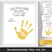 Handprint Art Memories Printable, Handprint Craft Keepsake Book, School ...