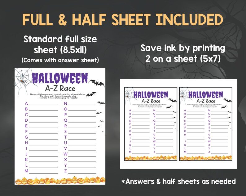 Printable Halloween Games Bundle Halloween Bundle Halloween - Etsy