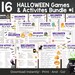 Printable Halloween Games Bundle Halloween Bundle Halloween - Etsy