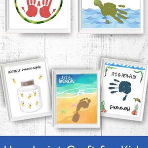 Handprint Fish Craft, Printable Summer Handprint Art, End of School ...