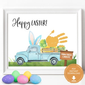 Printable Easter Handprint Craft Ideas, Handprint Art Template ...