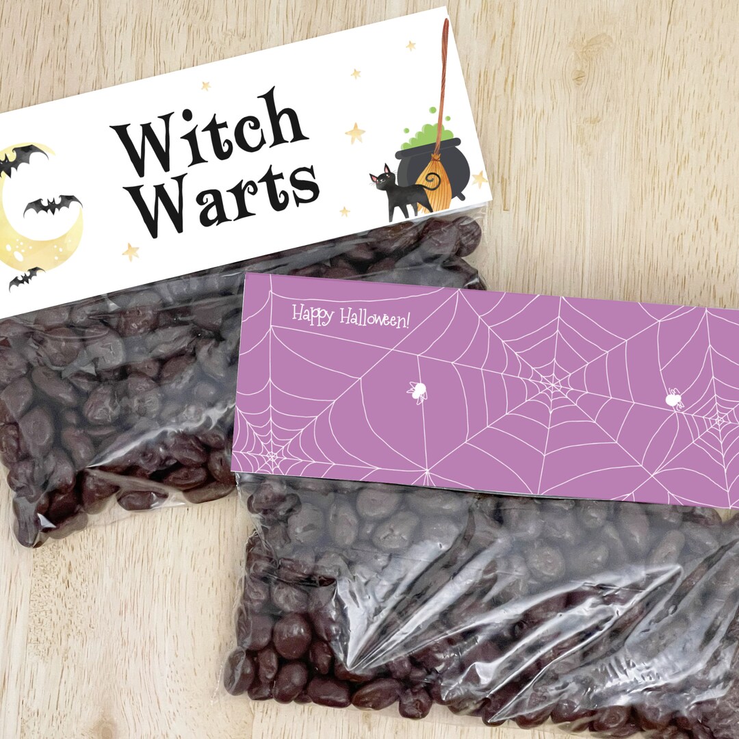Trick or Treat Gift Tag, Printable Halloween Treat Bag Tag, Goodie Bags ...