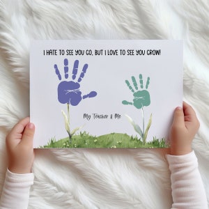 My Teacher and Me, End of School Year Activities, DIY Personalized Gift ...