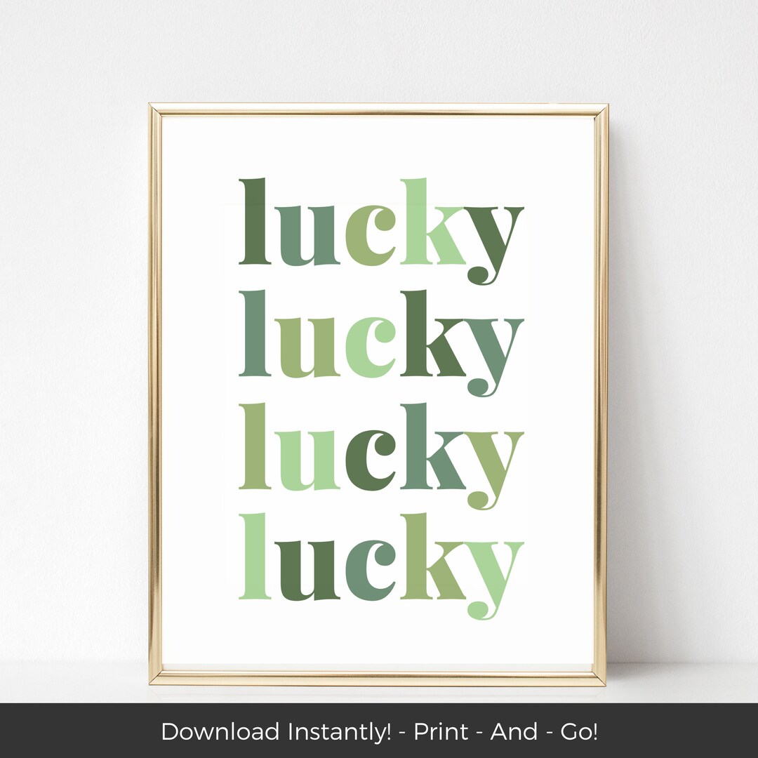 St Patricks Day Wall Art Printable Decor, Saint Patricks Day Printable ...