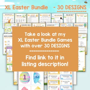 Some Bunny Famous Easter Game, Printable Easter Games for Families or ...