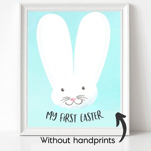 Bunny Ears Easter Craft Easter Footprint Kids Craft - Etsy