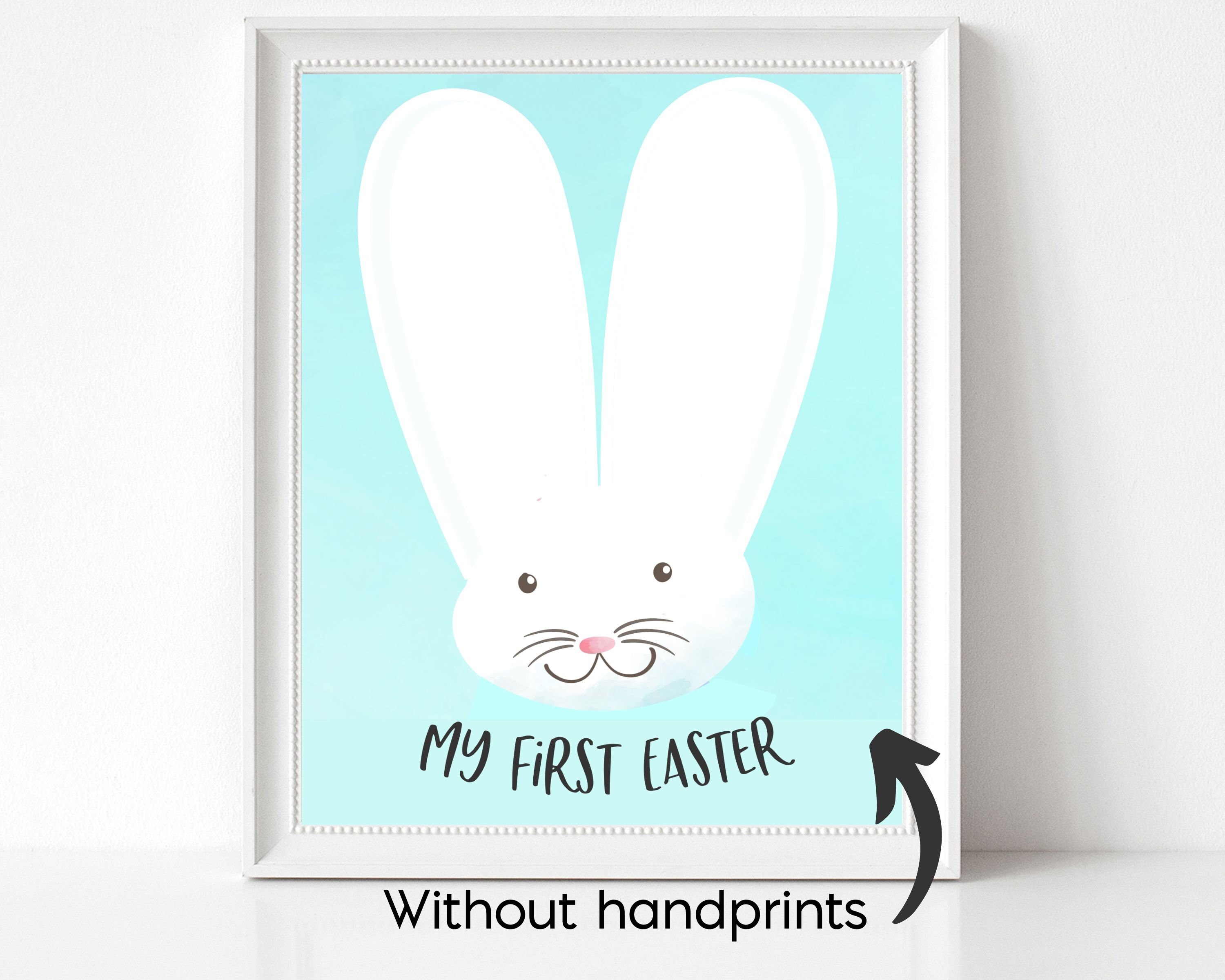 Bunny Ears Easter Craft Easter Footprint Kids Craft - Etsy
