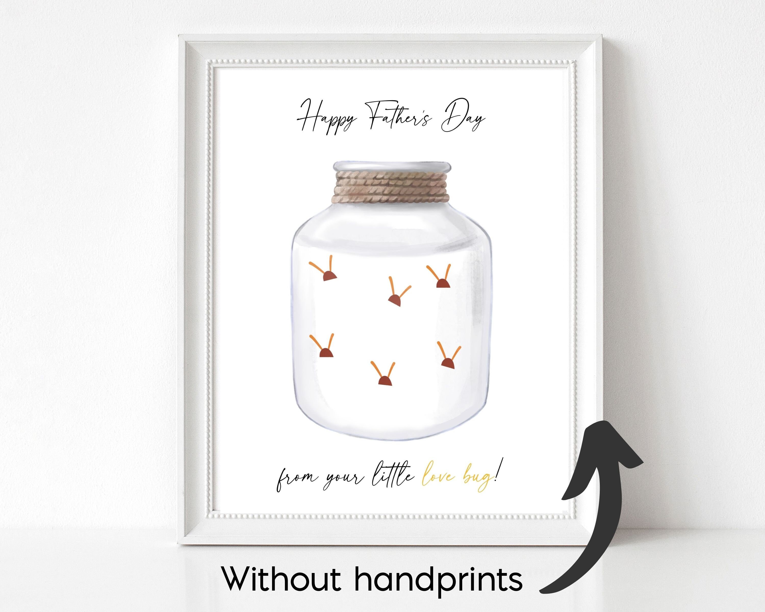 Fingerprint Art DIY Card From Kids, Printable Fingerprint Craft for ...