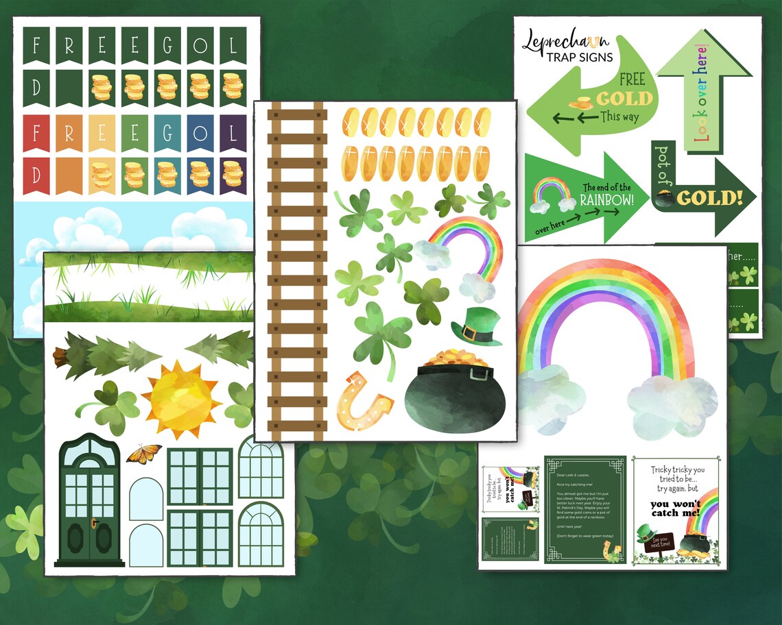 Leprechaun Trap Kit Printable St Patricks Day Activities for - Etsy
