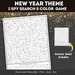 New Years I Spy Kids Activity, I Spy Coloring Page Worksheet Activity ...