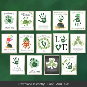 Printable St Patricks Day Handprint Craft Ideas, St Patricks Handprint ...