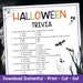 Halloween Trivia Game Printable, Halloween Party Games for Kids and ...