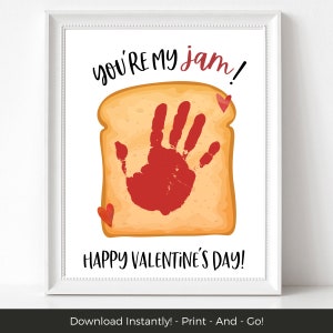 Printable Valentine Handprint Art, Kids Activities, Printable Craft ...