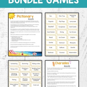 Charades Printable Game for Kids, Family Games for Outdoor and Indoor ...