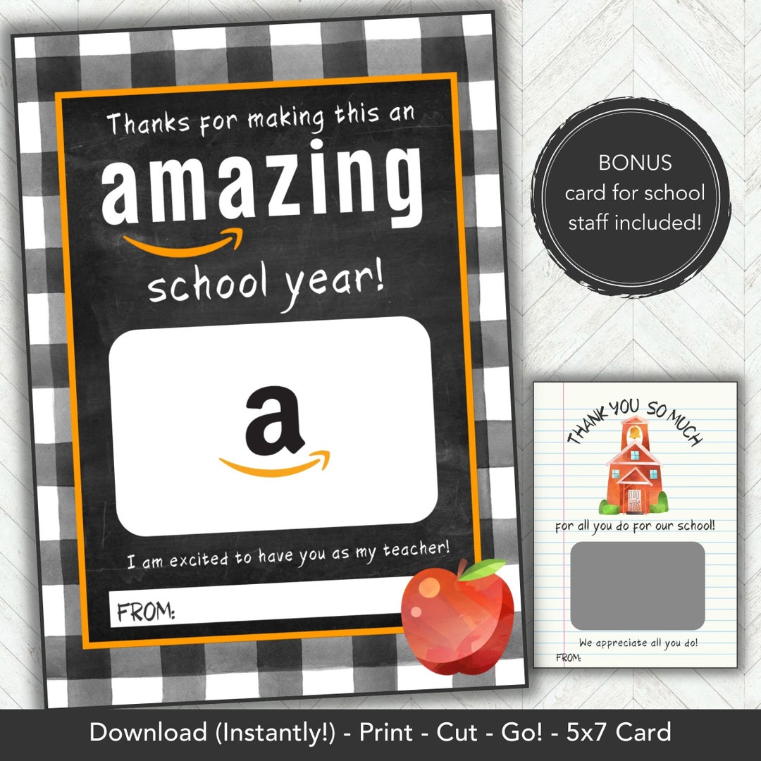 Back to School Gift, Teacher Appreciation Gift Card Holder, 1st Day of ...