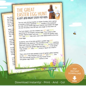 Easter Left Right Game, Printable Pass the Gift Game, Easter Gift ...