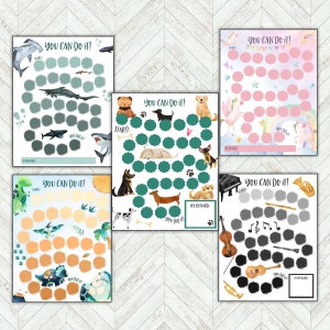 Big Bundle Kids Reward Chart Printable, Sticker Chart for Kids ...