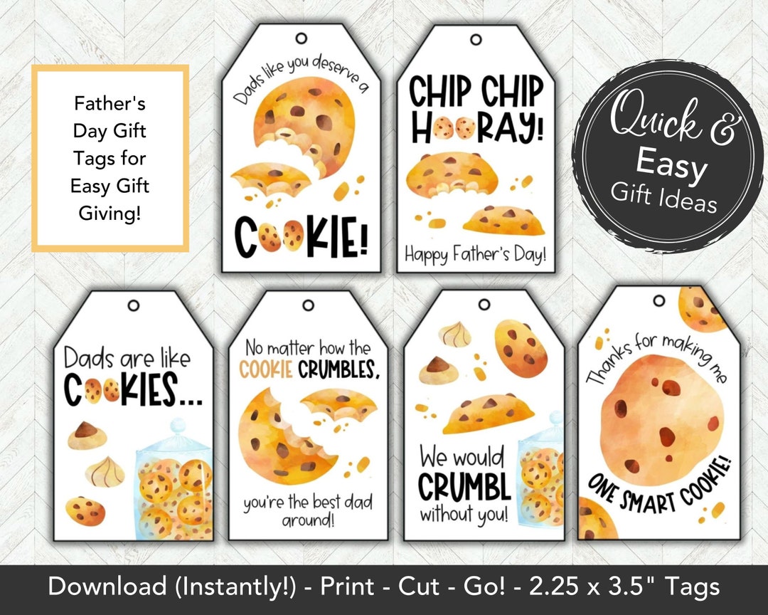 Fathers Day Printable Gift Tag Fathers Day Gift From Kids - Etsy