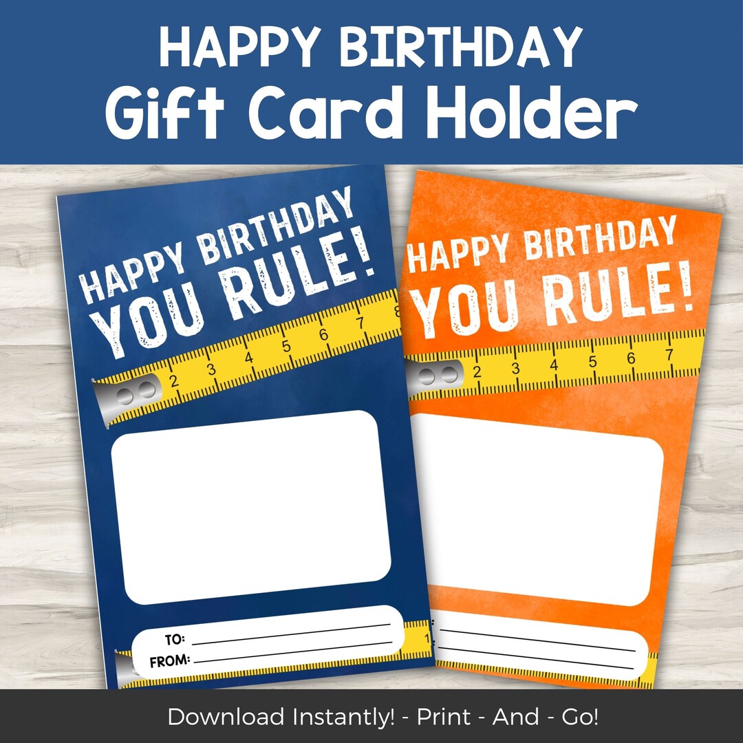 Printable Father Birthday Gift Card Hold, Happy Birthday Gift Cards ...