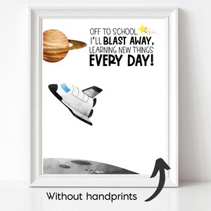 First Day of School Handprint Craft, Back to School First Week ...