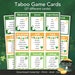 St Patricks Day Game Taboo, St Paddys Day Printable Game for Kids ...
