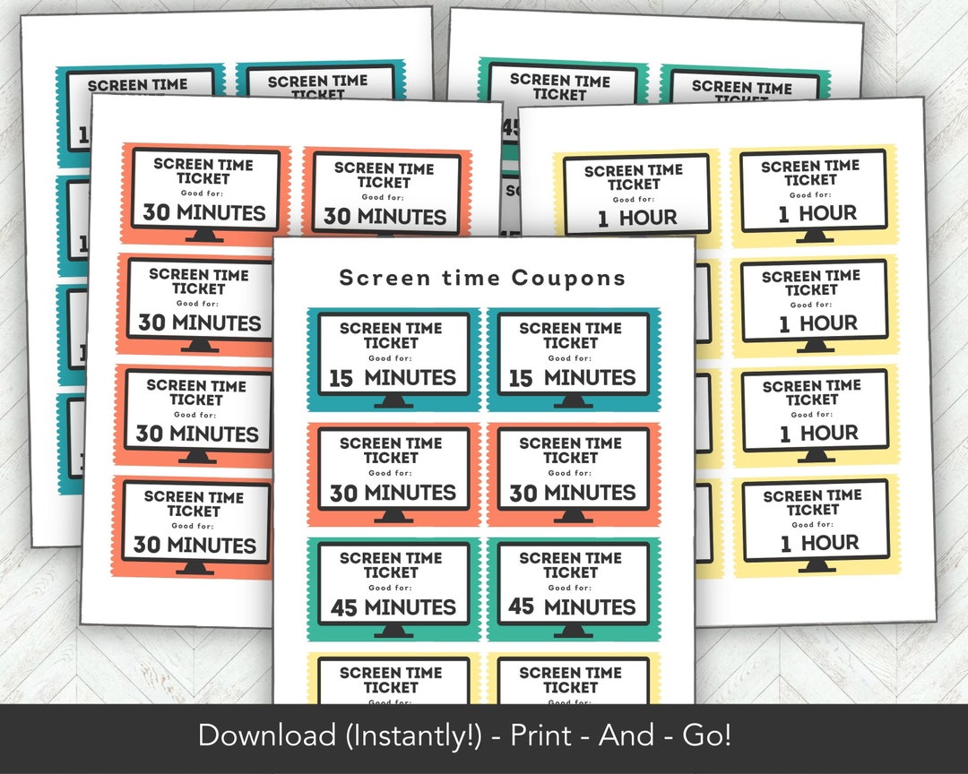Technology Reward System, Reward Tickets, Family Chore and Homework ...