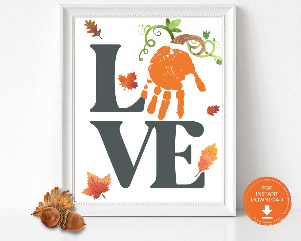Thanksgiving Handprint Art Fall Preschool Craft Thanksgiving - Etsy