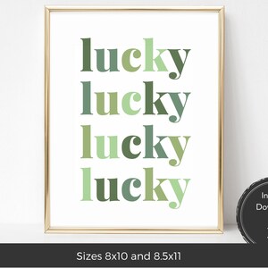 St Patricks Day Wall Art Printable Decor Saint Patricks Day | Etsy