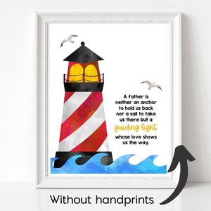Fathers Day Printable Craft for Kids & Toddlers, Fathers Day Handprint ...
