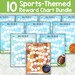 Reward Chart Bundle Sports Themed Kids Reward Chart Printable, Sticker ...