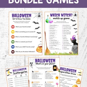 Halloween Trivia Game Printable, Halloween Party Games for Kids and ...