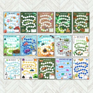 Big Bundle Kids Reward Chart Printable, Sticker Chart for Kids ...