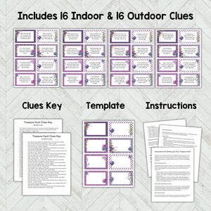 Mothers Day Scavenger Hunt Printable Cards, Indoor & Outdoor Treasure ...