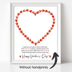 Printable Handprint Art for Kids, Valentine Preschool Activities ...