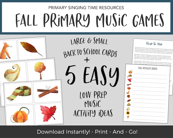 FALL Singing Time Activity LDS Primary Chorister LDS Primary - Etsy