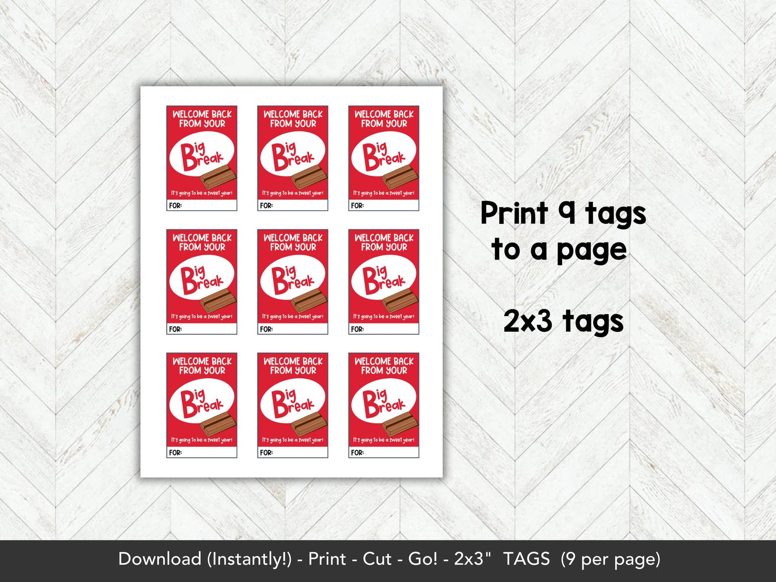 Back to School Candy Gift Tag Printable, Welcome Back Treat Tag for ...