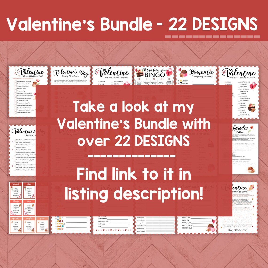 Valentines Scavenger Hunt for Kids, Printable Treasure Hunt, Heart Hunt ...