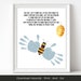 Honey Bee Handprint Activity, Preschool or Toddler Handprint Art ...