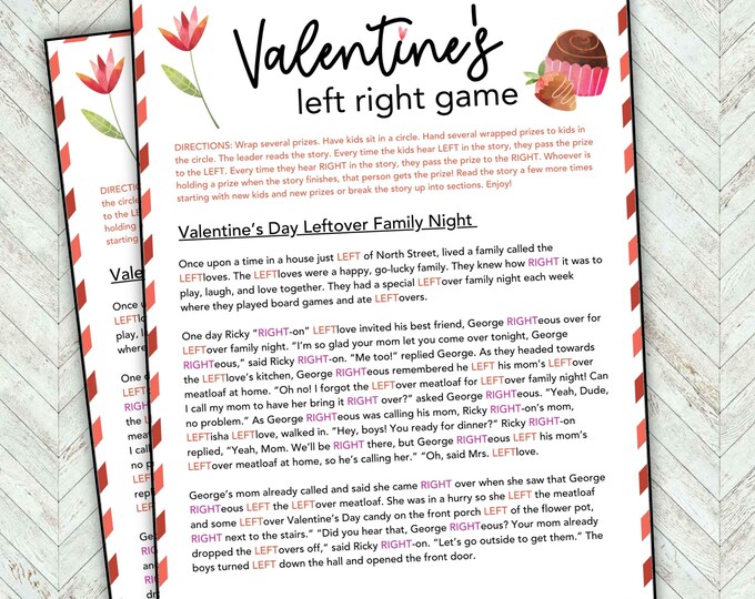 Valentines Day Trivia Game, Valentine Day Party Game for Kids ...
