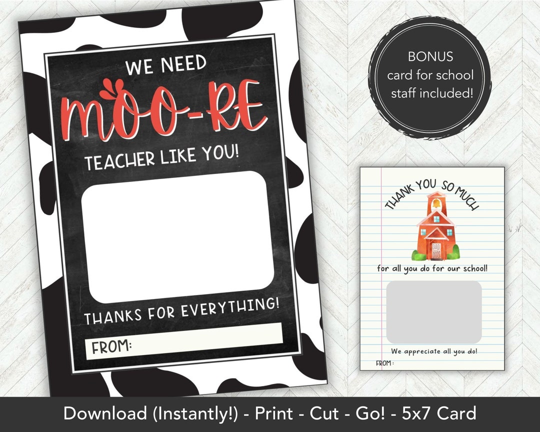 Teacher Gift Card Holder End of Year Teacher Gifts Idea High - Etsy