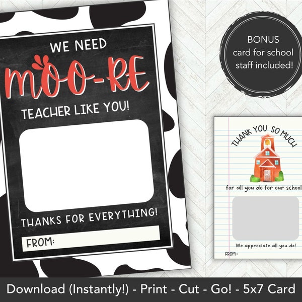 Middle School Teacher Appreciation Card - Etsy