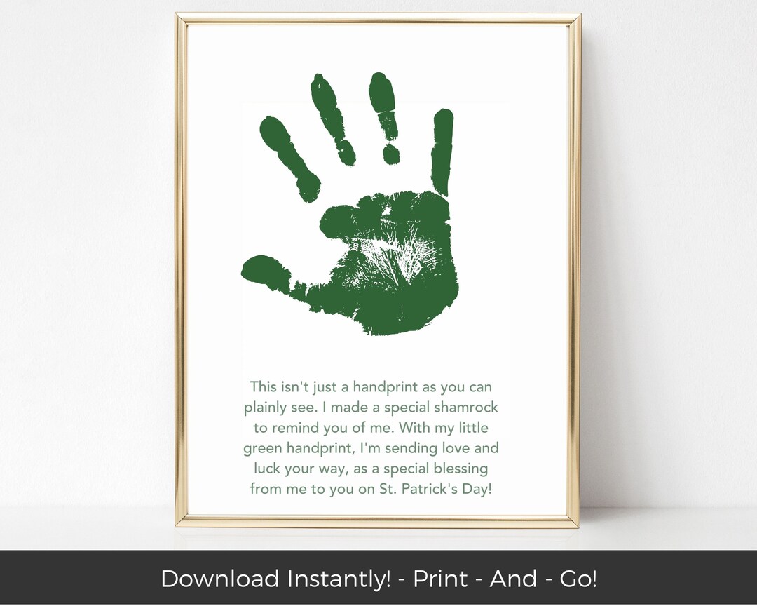 Printable St Patricks Day Craft, Four Leaf Clover Craft, 4 Leaf Clover ...