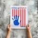 Stars & Stripes 4th of July Handprint Art, Fourth of July Handprint ...